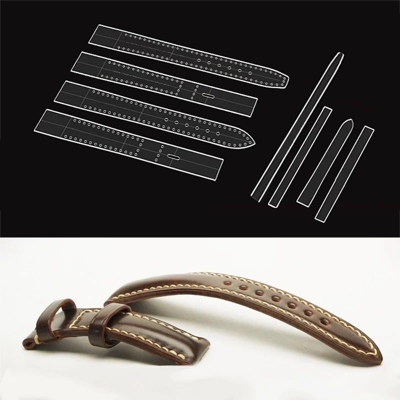 NUBECOM-Leather-Watch-Strap-Acrylic-Template-Men-Women-Wrist-Watch ...