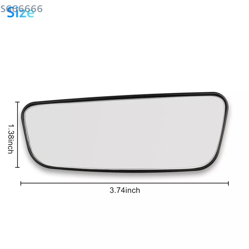 2PCS 360 Degree Wide Angle Additional Spherical Dead Zone Mirrors On ...