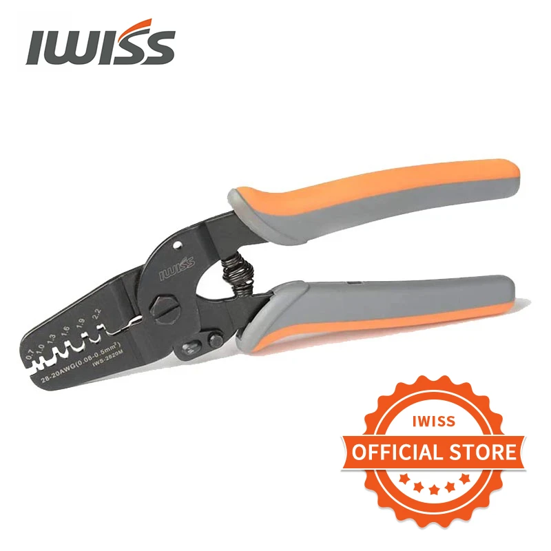 IWISS IWS-2820M Mini Micro Open Barrel Crimping Plier AWG28-20 JAM ...