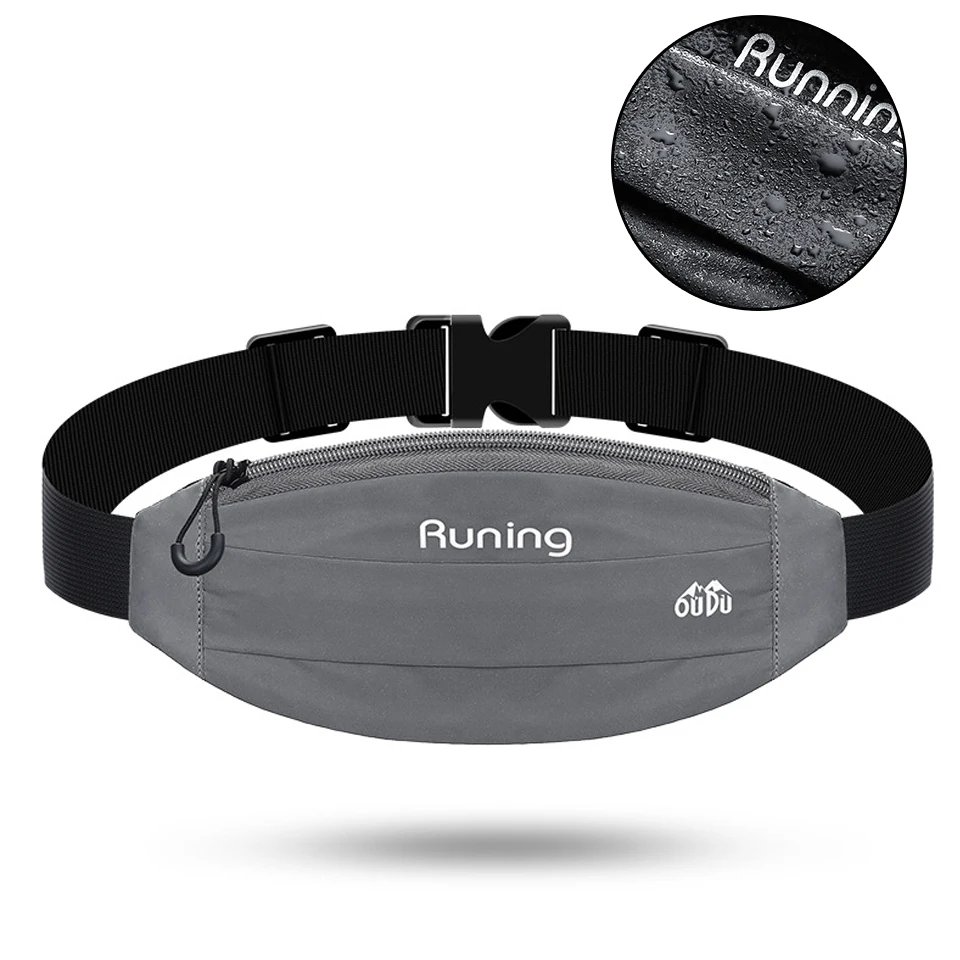 Reflective Running Bag Pockets Sports Waist Bag Women Men Mobile Phone ...
