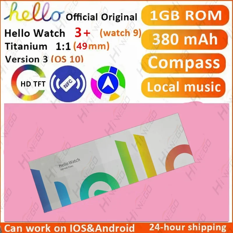 Original-Hello-Watch-3-Plus-Smartwatch-Tela-AMOLED-4-10-Vers-o-1GB-ROM ...