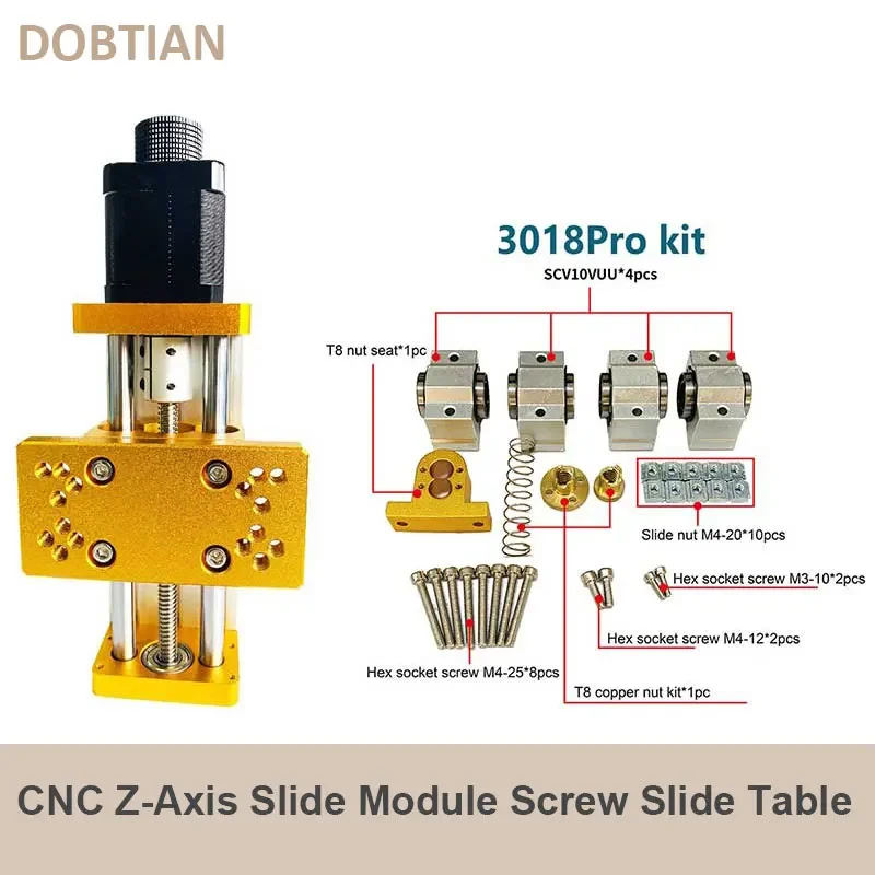 CNC-3018-Pro-Z-Axis-Slide-Module-Slide-Table-Linear-Rail-Guide ...