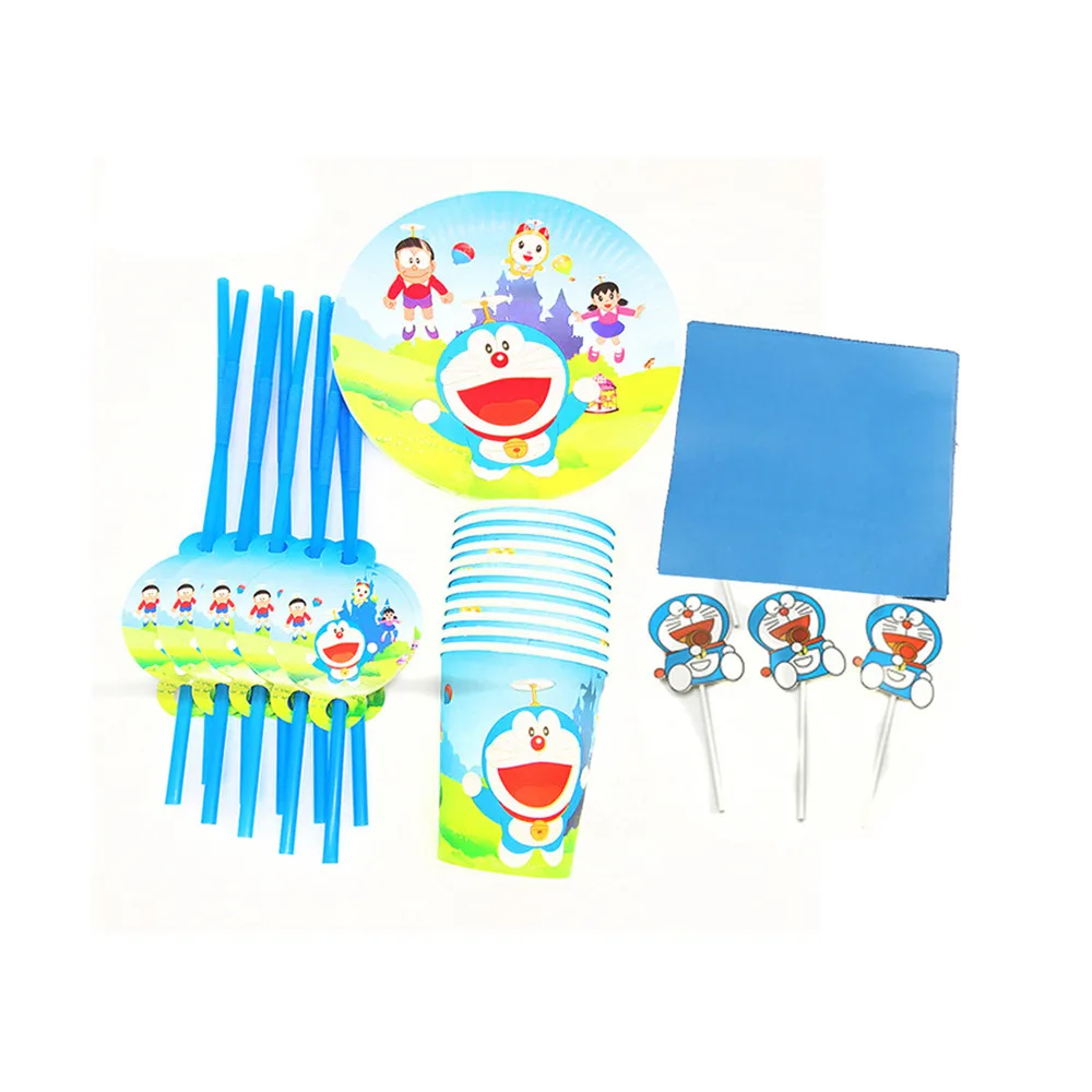 Decoraciones de cumpleaños Doraemon, Baby Shower, película, platos de ...