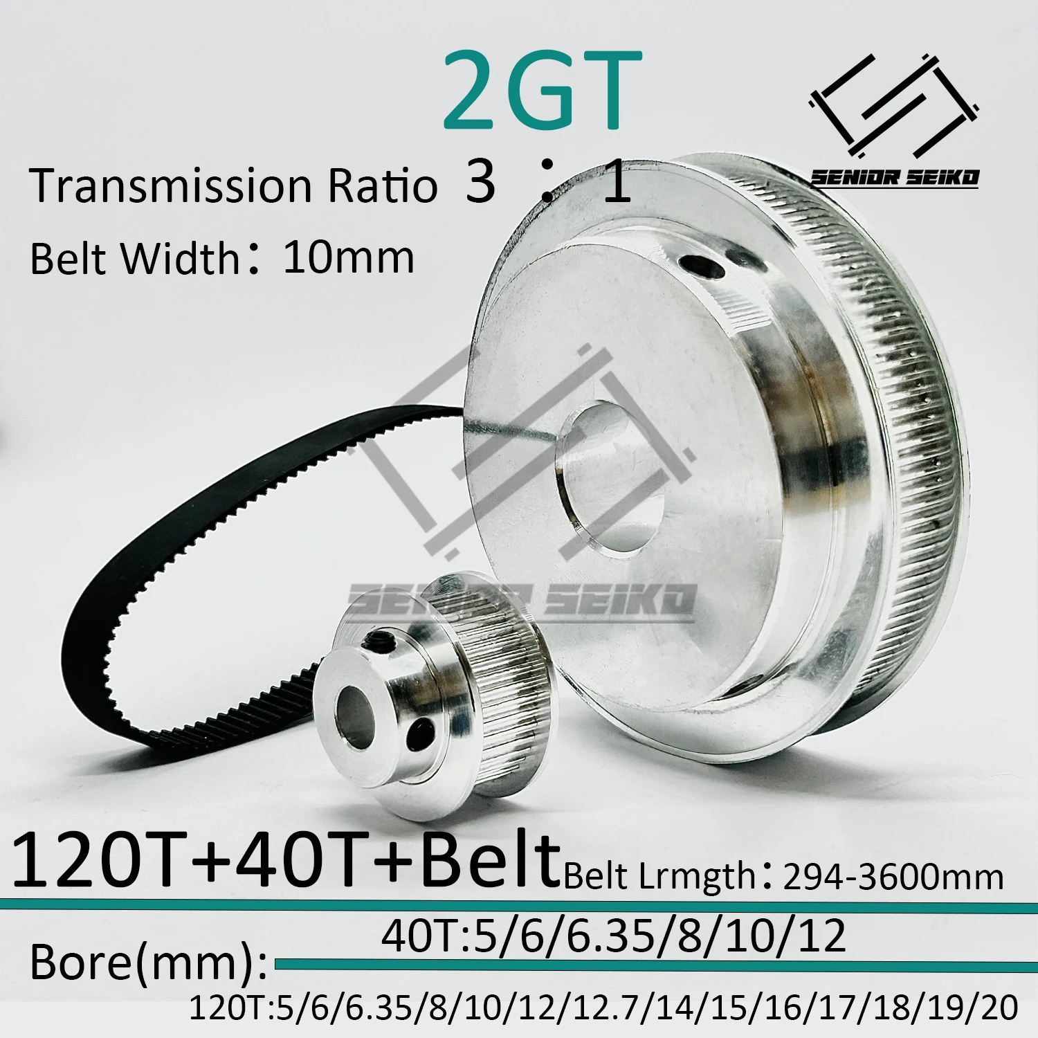 2GT-GT2-40Teeth-120T-GT2-120Teeth-40T-Timing-Belt-Pulley-Set-Belt-Width ...