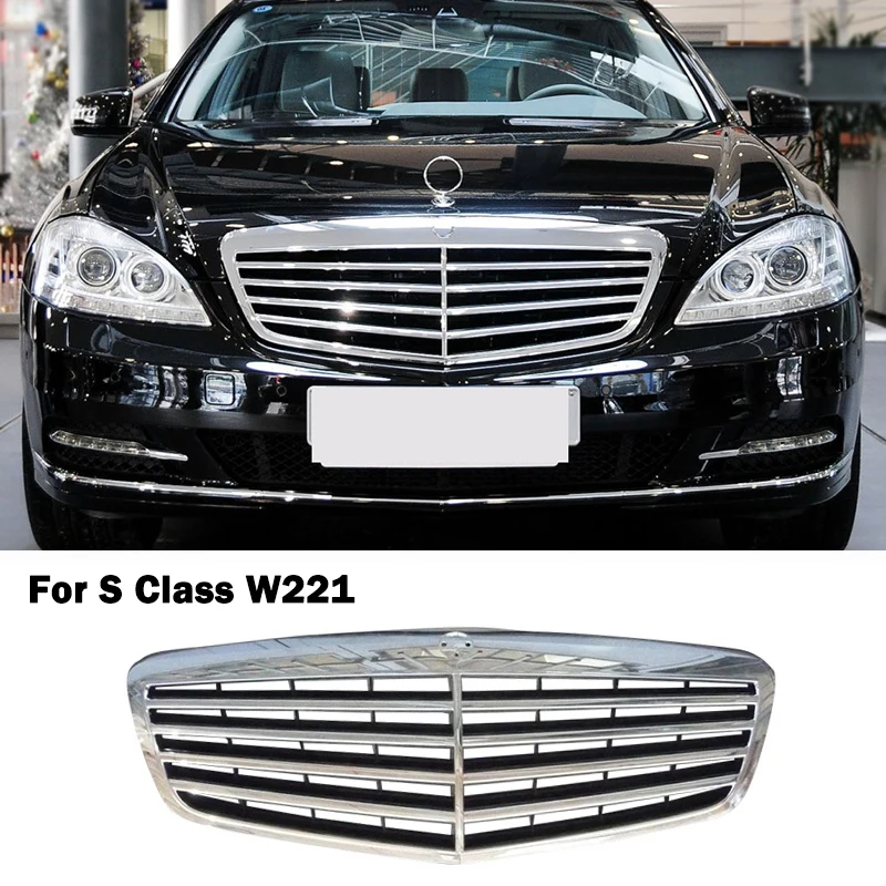 S-Class-W221-Front-Grille-Grill-Bumper-Engine-Cooling-Grid-Parts ...