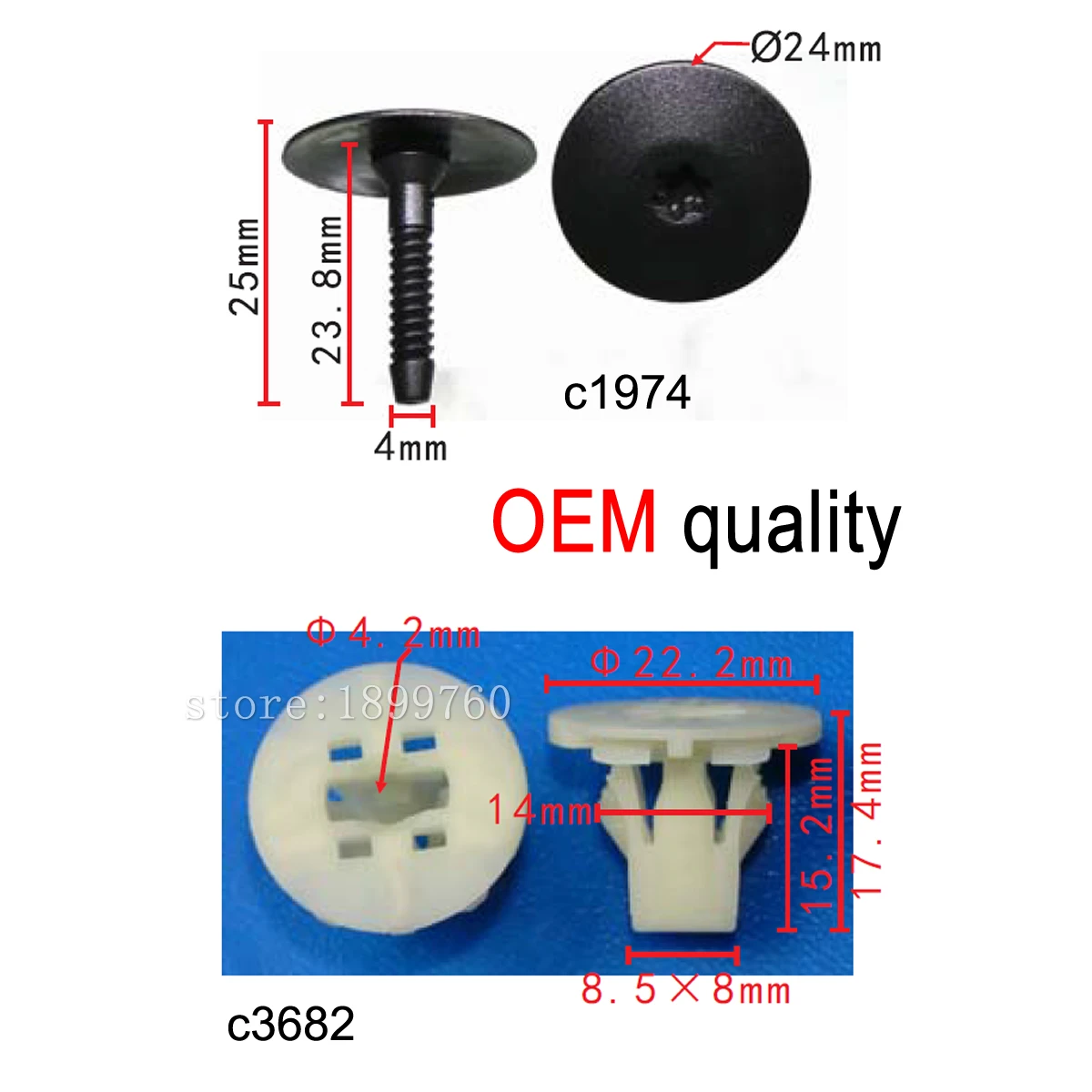 50x-set-Underbody-Shields-Insulation-Panel-Fastener-Clips-for-BMW ...