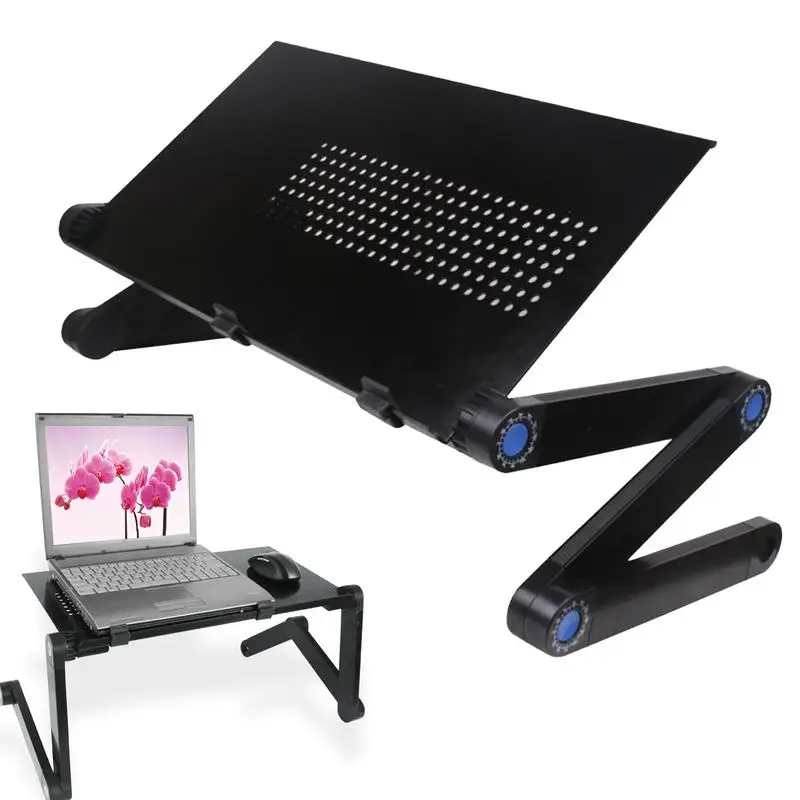 Cooling-Fan-Laptop-Desk-Portable-Adjustable-Foldable-Computer-Desks ...