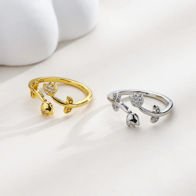 Stylish Gold Rings For Girls