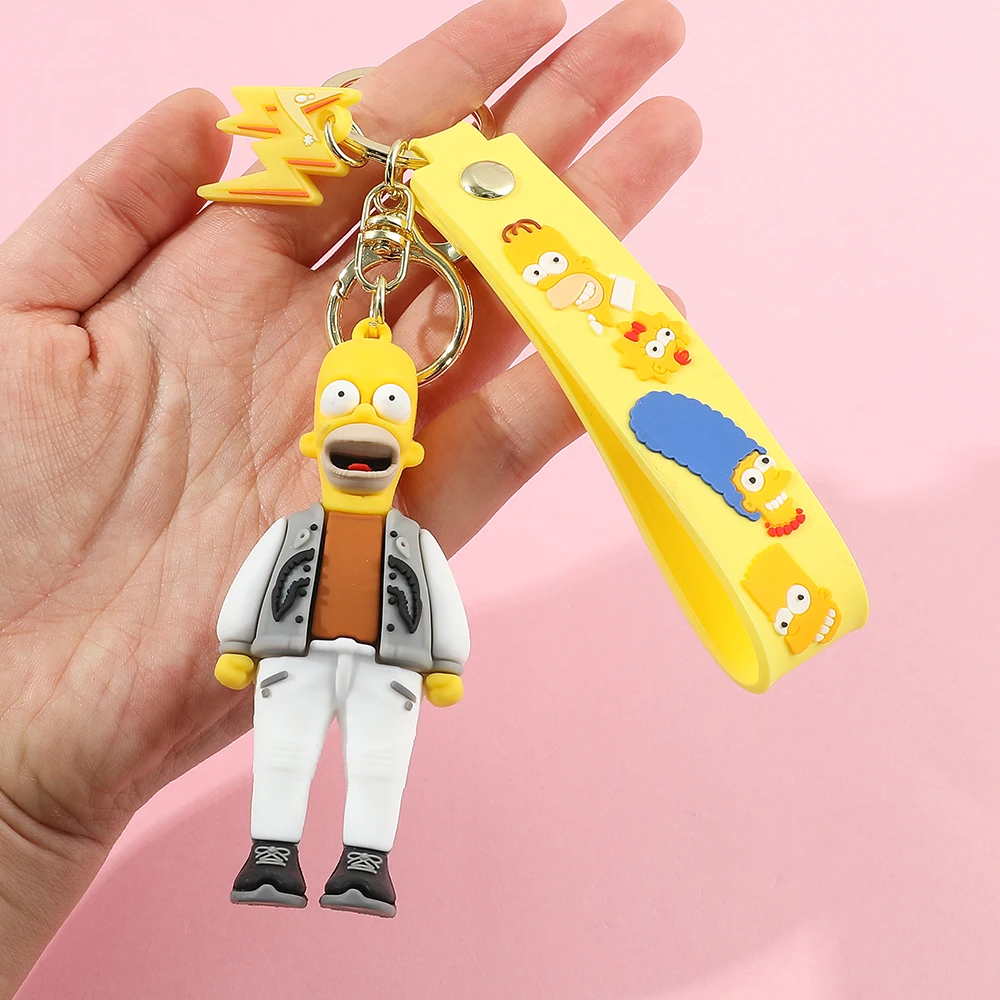 The-Simpsons-Keychain-Cartoon-Anime-Figure-Key-Ring-Phone-Hanging ...