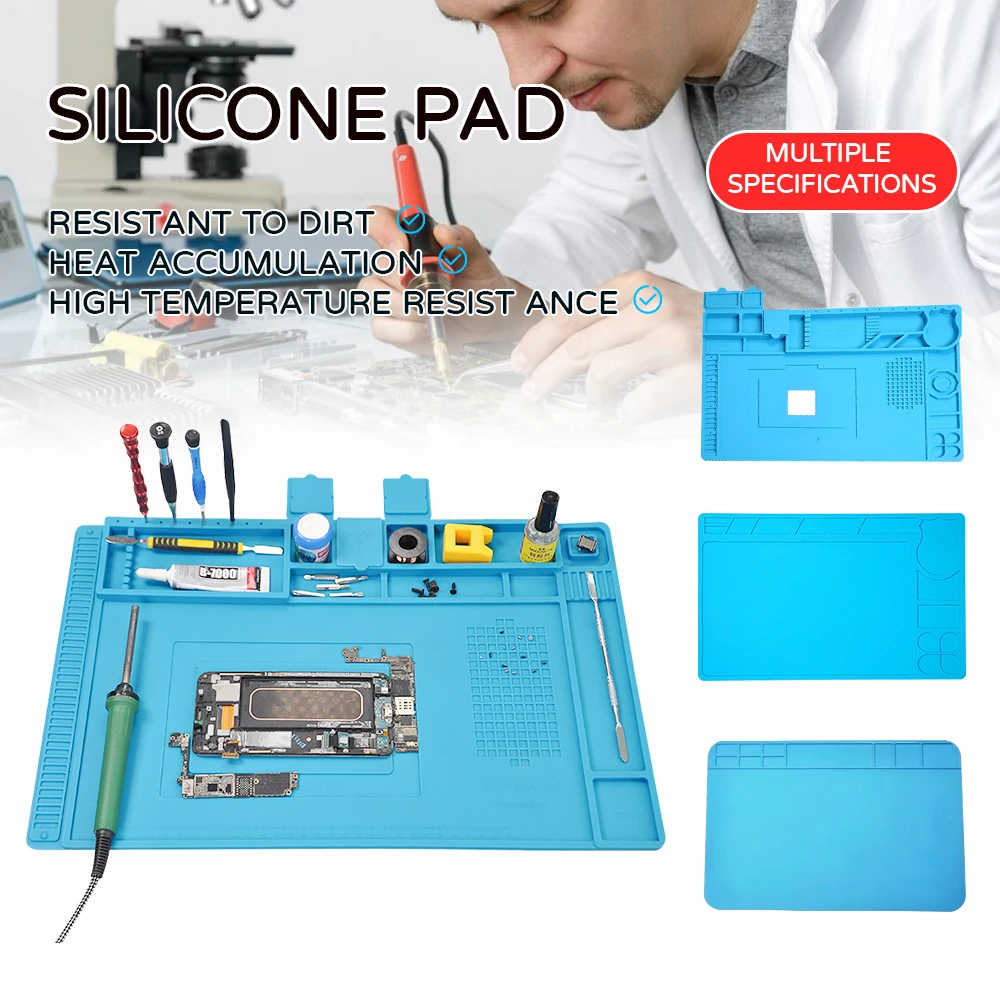 Silicone-Soldering-Mat-ESD-Antistatic-Heat-Resistant-Insulation-Work ...