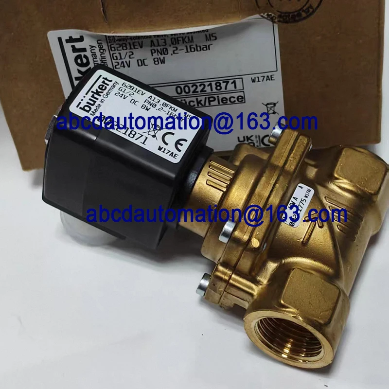 Original Burkert Servo Assisted Diaphragm Solenoid Valve 6281EV A13 G1 ...