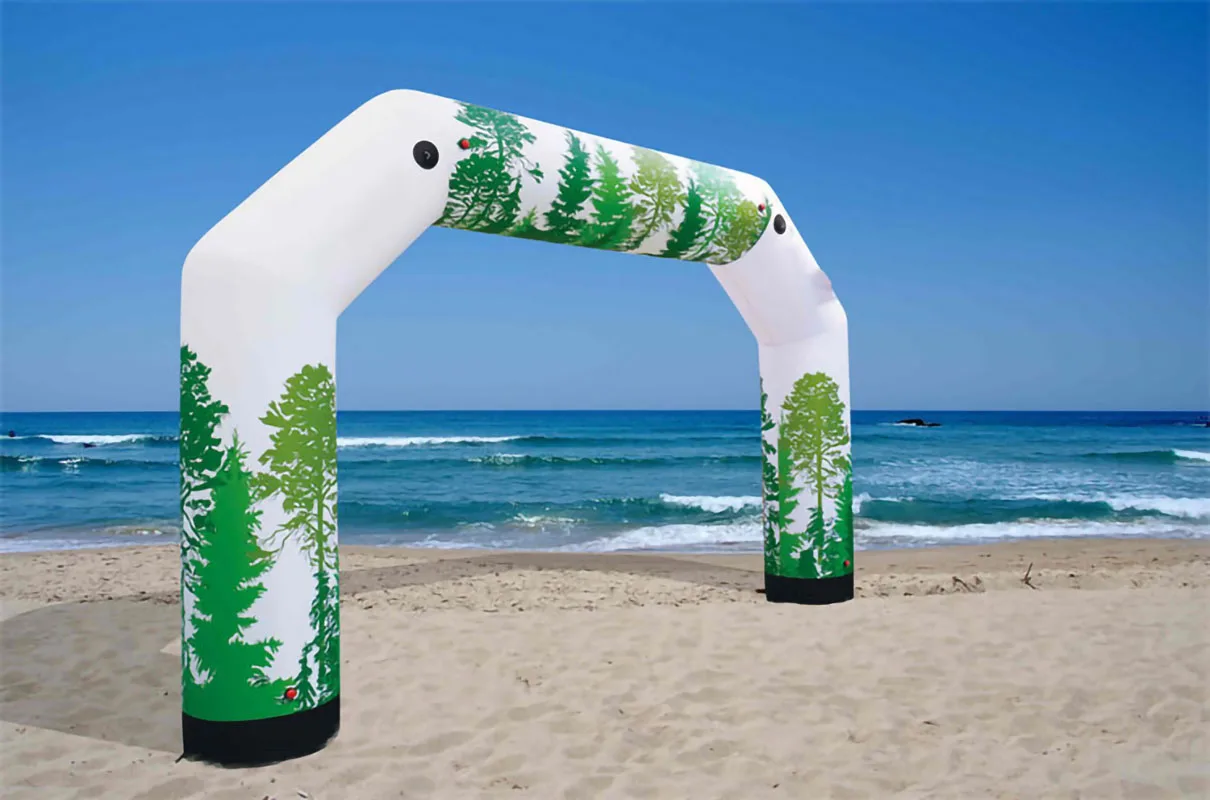 Outdoor-Commercial-Inflatable-Arch-with-Air-Blower-Advertising-Custom ...