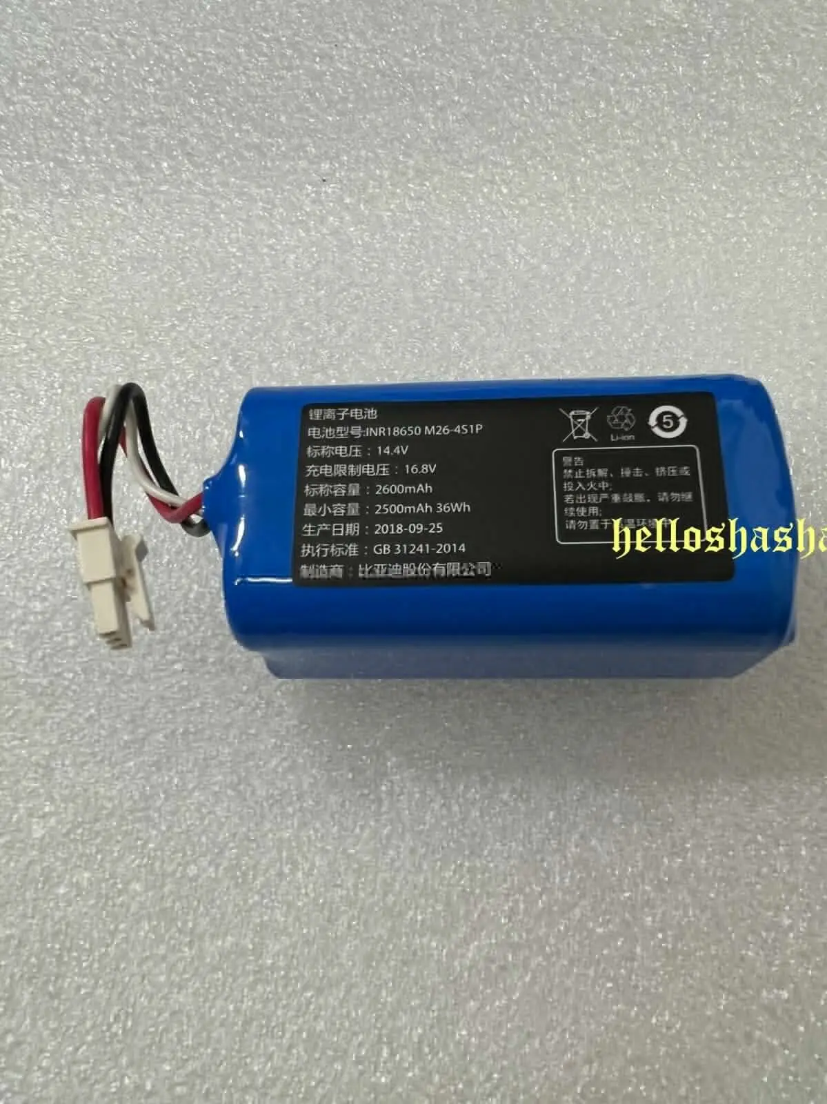 Original-2600mAh-14-4V-36Wh-Replacement-Battery-for-360-S5-Robot-Vacuum ...