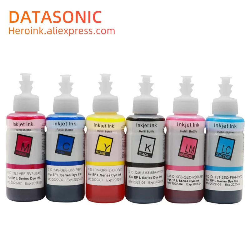 6Color-674-Ink-For-Epson-L805-L801-L1800-L800-L810-L850-R330-R230-270 ...