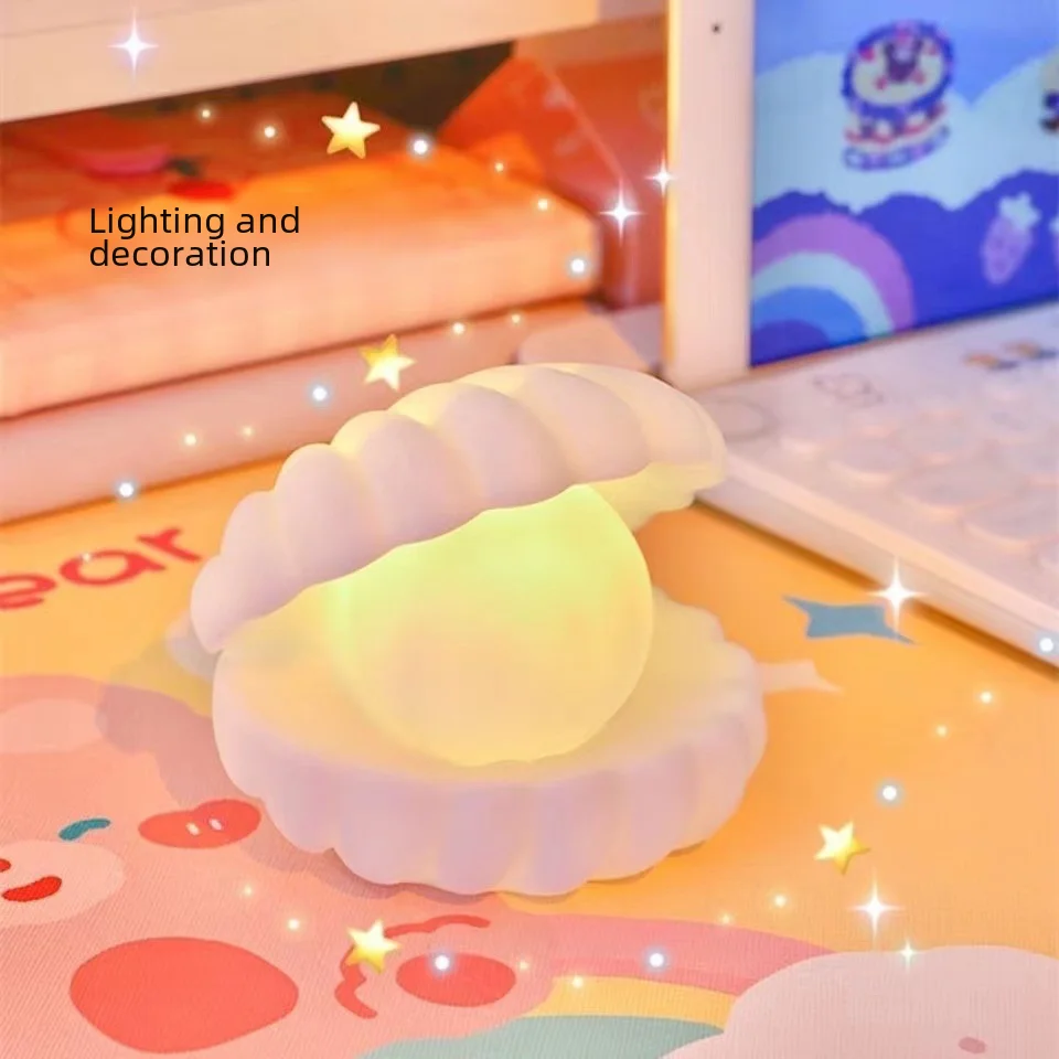 Cartoon-Led-Shell-Night-Light-Creative-Market-Stall-Children-s-Glowing ...