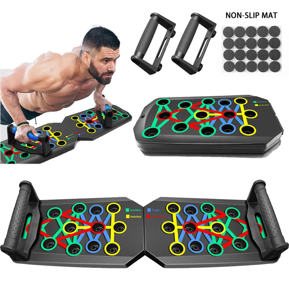 Portable-Multifunctional-Push-up-Board-Set-With-Handles-Foldable ...