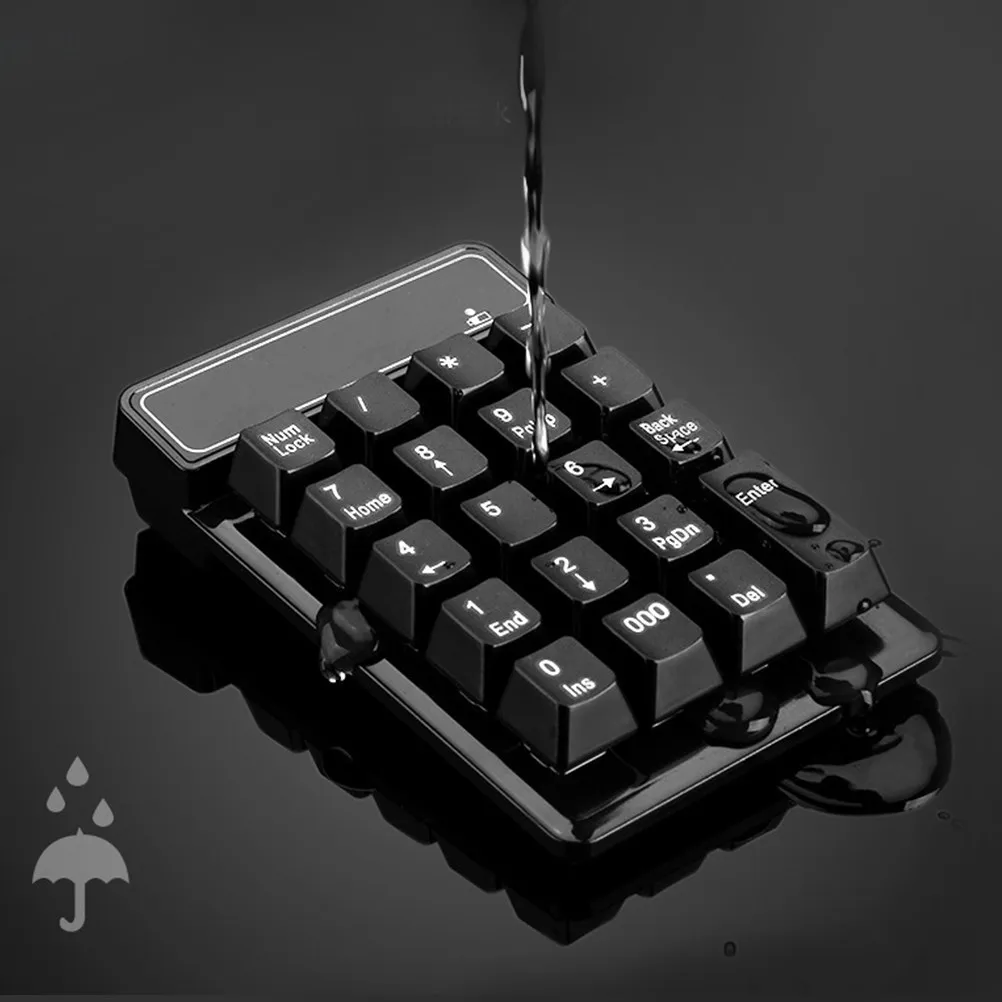 Waterproof Mechanical Numeric Keypad 22-Key USB Wireless Numpad Fast ...