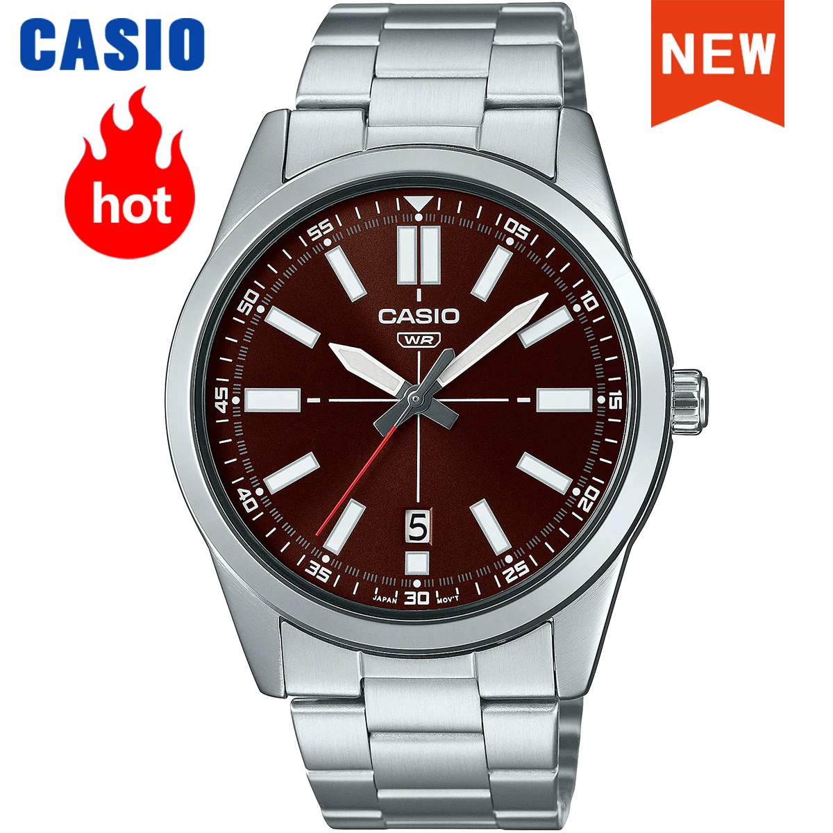 Casio watch for men Business Luminous Pointer Watch Casual Best Gift ...