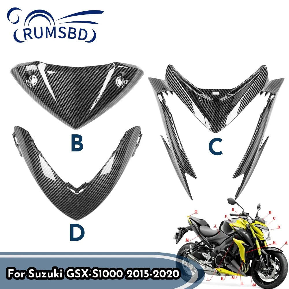 GSX-S1000-Motorcycle-Front-Headlight-Cowl-Headlamp-Upper-Nose-Cover ...