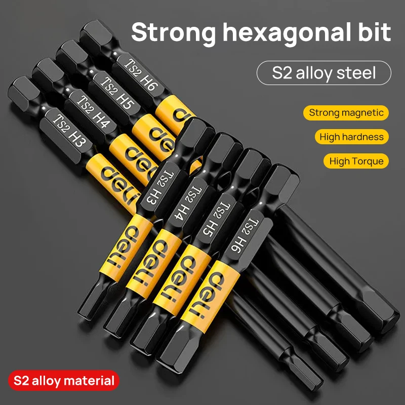 Hex-Shank-Head-Allen-Wrench-Screwdriver-Socket-Bit-Metric-Magnetic ...