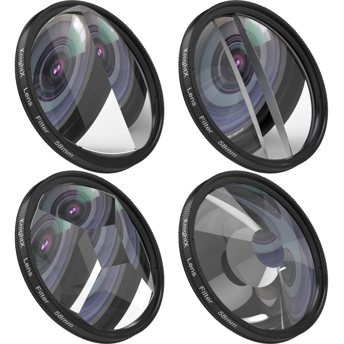 KnightX-Prism-Lens-FX-49mm-52mm-58mm-67mm-CPL-UV-ND-Filter-Camera ...