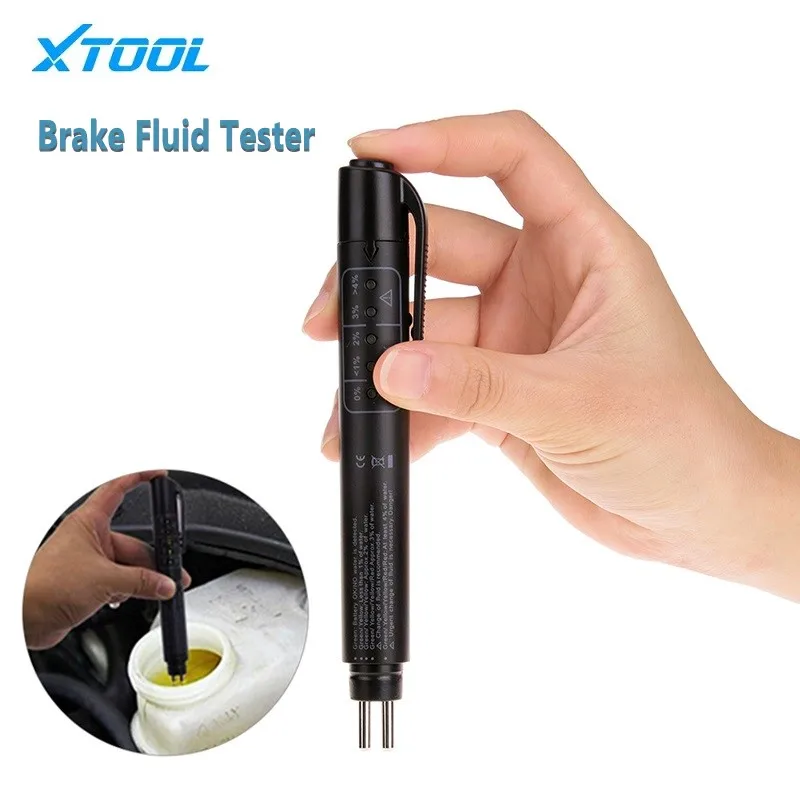 Brake Fluid Tester Pen Auto Liquid Testing 5 LED Indicator Display ...