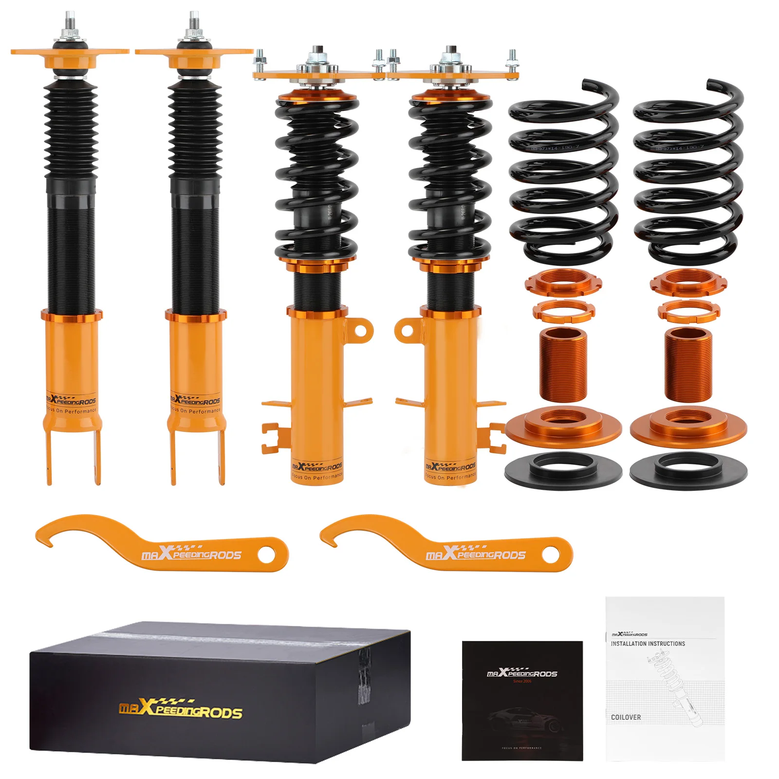 MaXpeedingrods 24 Way Adjustable Coilovers Lowering Kit for Nissan ...