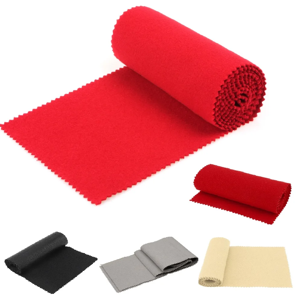 125x15cm/127x14.5cm Wool Felt / PU Leather / Woolen Fabric Soft Smooth ...