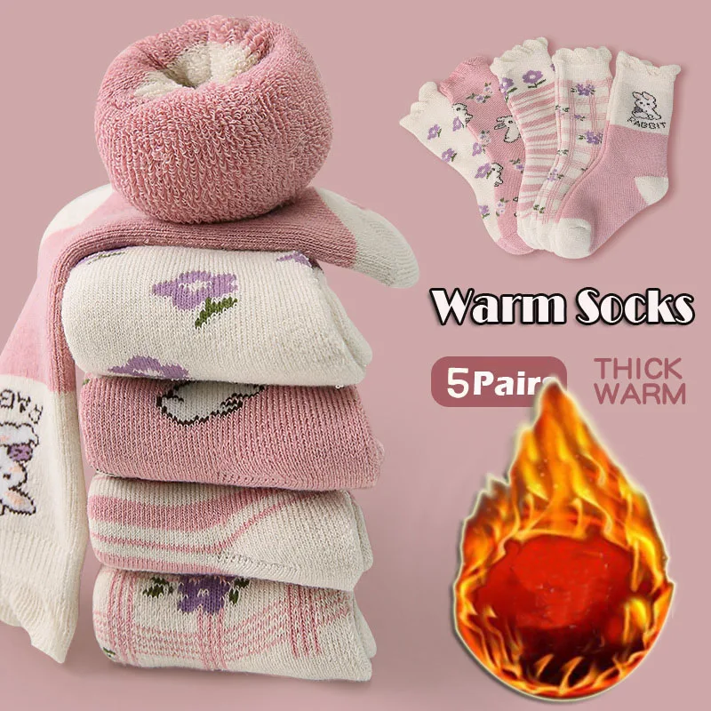 Baby-Winter-Socks-Thick-Cotton-Socks-Kids-Snow-Days-Boys-Girls-Warm ...