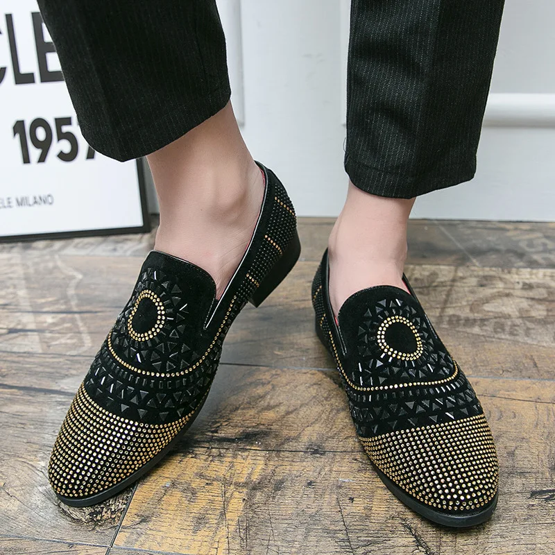 Brand-Noble-Black-Rhinestone-Men-Dress-Shoes-Velvet-Crystal-Luxury ...
