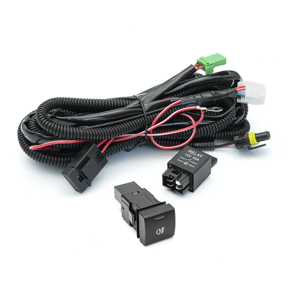 H10 H12 Hb3 Hb4 Hir2 Fog Lights Wiring Harness Socket For Toyota Rav4 ...