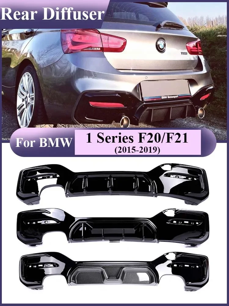 M-Sport-M-Tech-Carbon-Fiber-Rear-Diffuser-Black-Gloss-Parts-CS ...