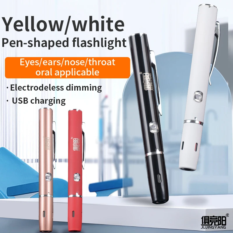 10pcs-lot-USB-Rechargeable-Flashlight-Bright-LED-Torch-Doctor-Nurses ...