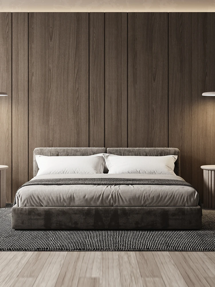 Fabric-bed-modern-and-minimalist-master-bedroom-two-person-minimalist ...