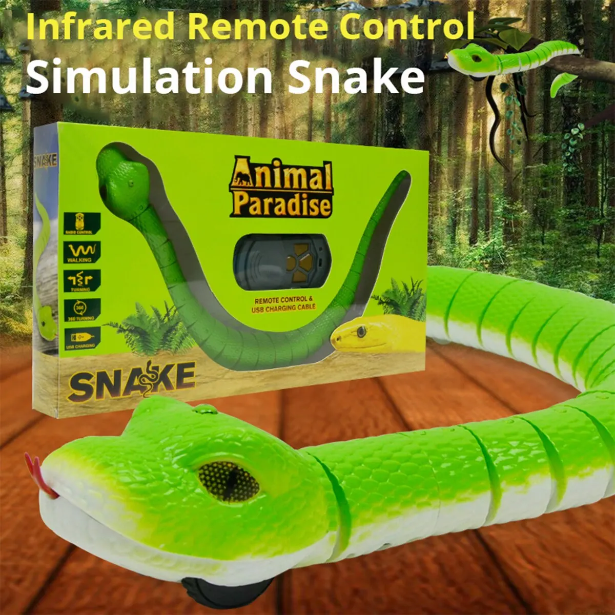1Pc-Children-Electric-Charging-Simulation-Remote-Control-Snake-Animal ...
