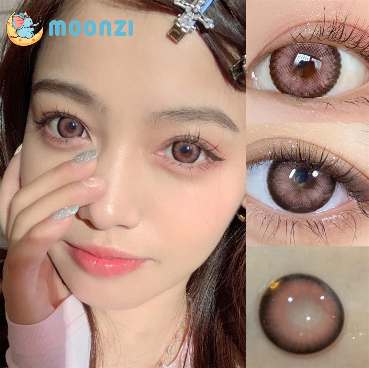MOONZI Thai pink Colored contact lens big beauty Pupil Contact Lenses ...