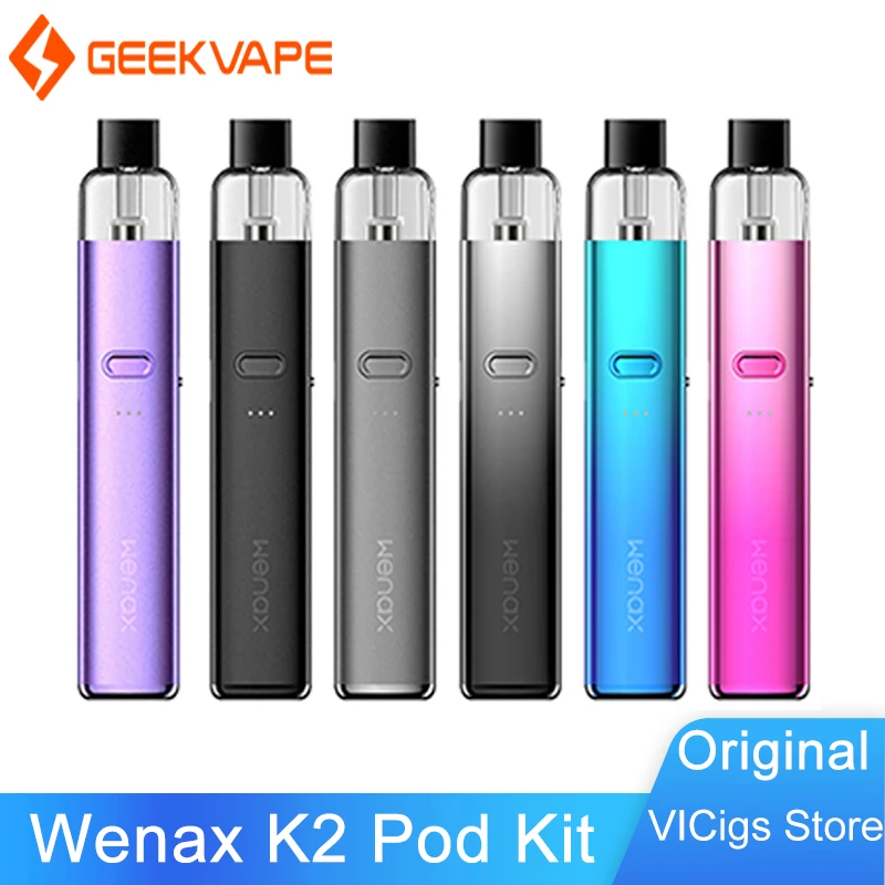 Original-GeekVape-Wenax-K2-Pod-System-Kit-1000mAh-battery-2ml-Cartridge-Electronic-Cigarette ...
