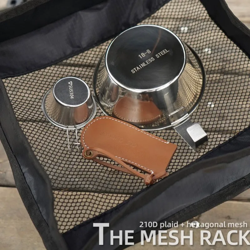 Folding-Table-Portable-Storage-Net-Shelf-Bag-Stuff-Mesh-For-Picnic ...