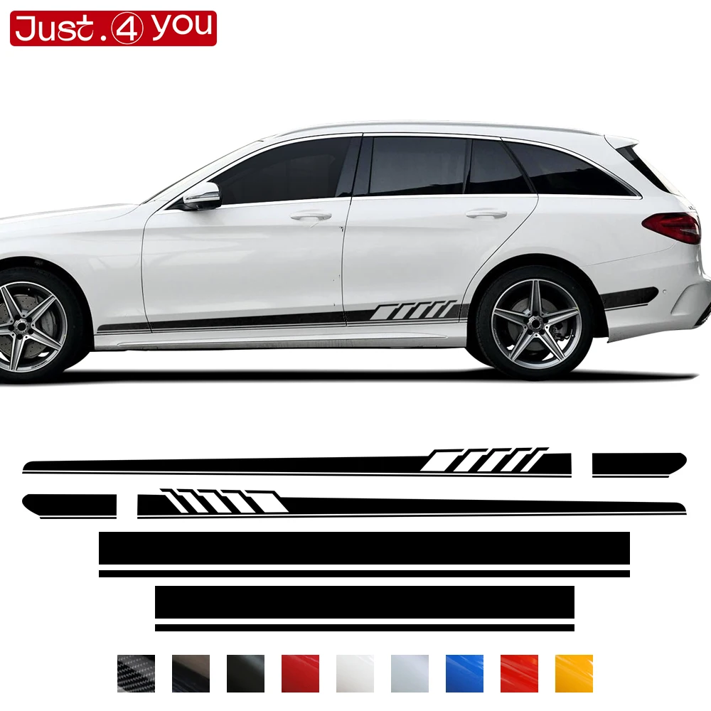 Car-Door-Side-Skirt-Sticker-For-Mercedes-Benz-C-Class-C43-Amg-Estate-5 ...
