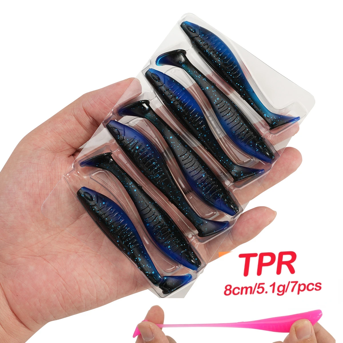 Soft-Swimbait-TPR-Soft-Lure-8cm-5-1g-Floating-T-Tail-6pcs-lot-Fishing ...