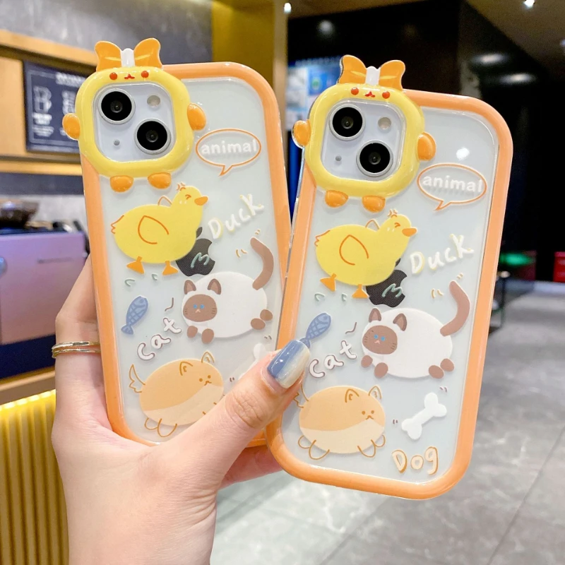 Small-Animal-Cute-Chicken-Phone-Case-Suitable-For-iPhone-14-13-12-11 ...