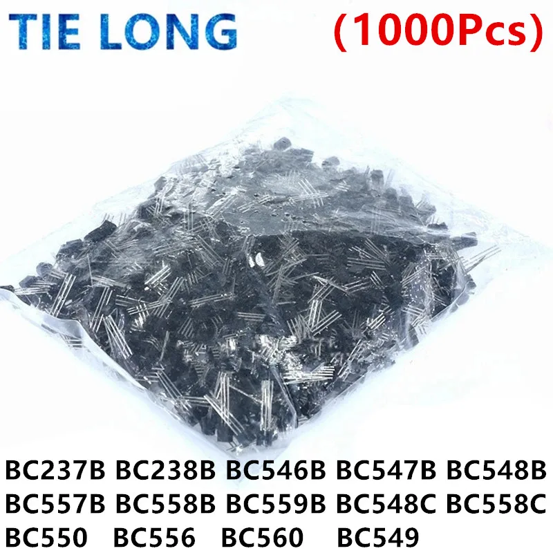 1000-piezas-BC237B-BC238B-TO-92-BC546B-BC547-BC547B-BC548B-BC557B ...