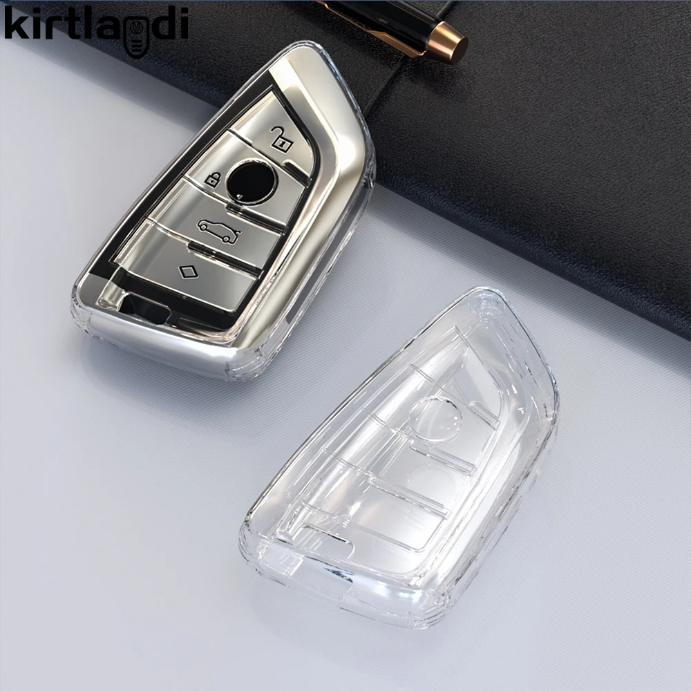 Transparent TPU Key Case For BMW F30 F31 F32 F34 F21 F07 F10 3 5 7 ...