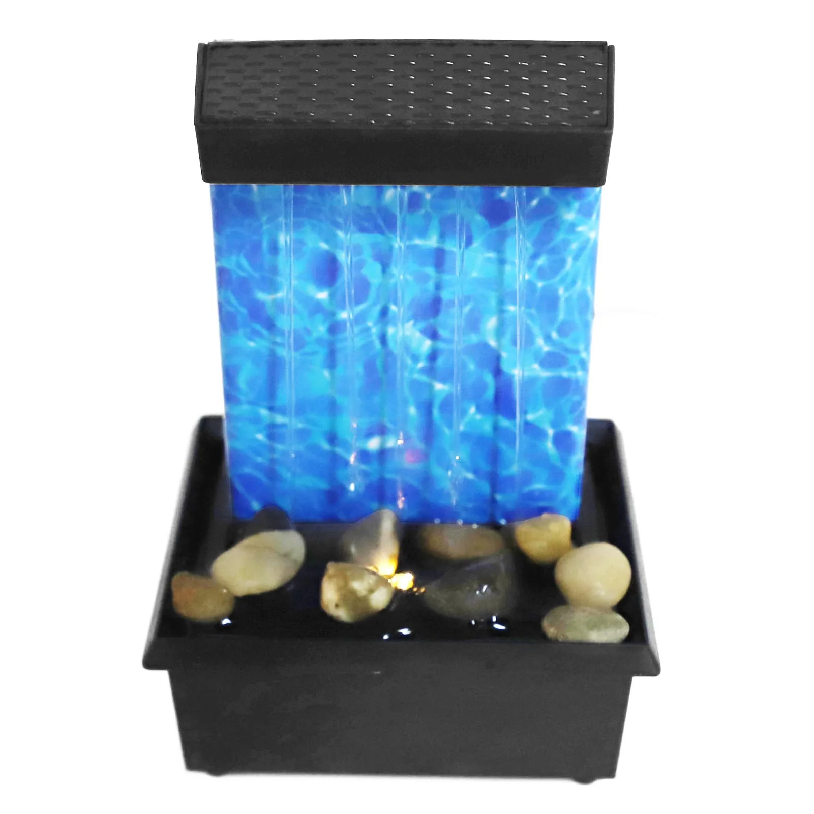 Indoor-Water-Fountain-LED-Lights-Lighted-Waterfall-Tabletop-Fountain ...