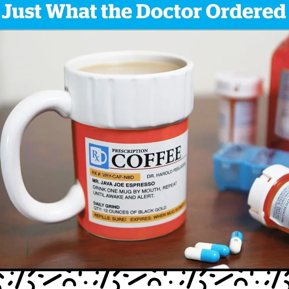 The-Prescription-Coffee-Mug-milk-Cup-Hilarious-12-Oz-Ceramic-Coffee-Cup ...
