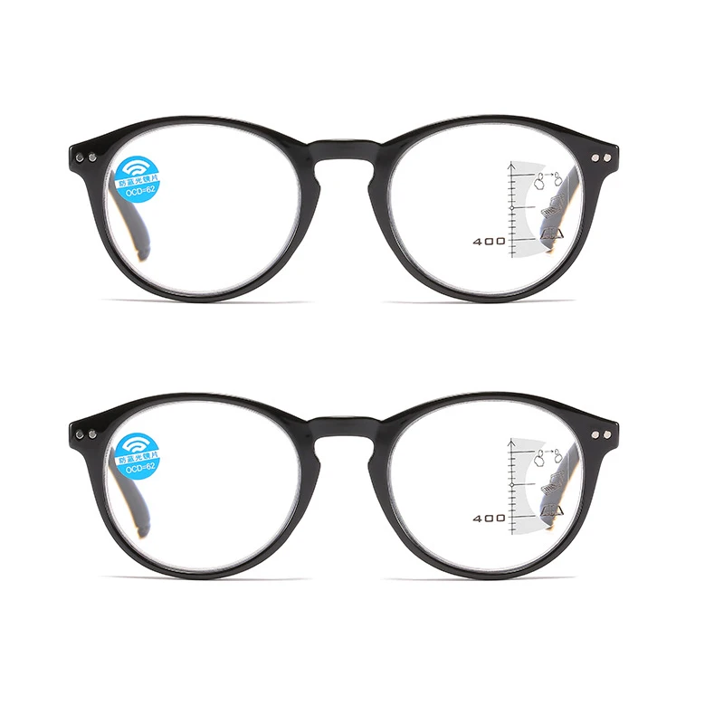 Round Frame Multifocal Reading Glasses for Men and Women | Health ...