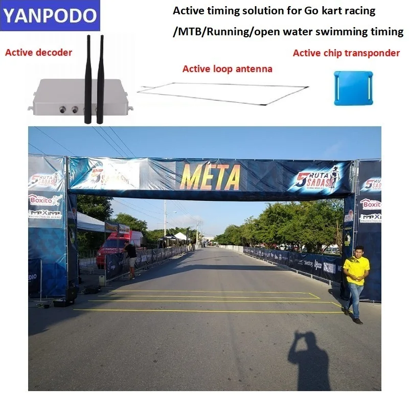 Active RFID decoder sports timing system chip transponder timing ...