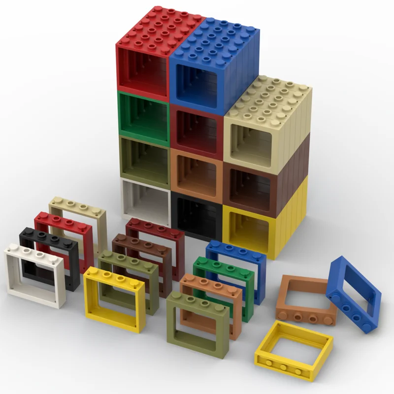 Train-Windows-Container-Frame-1x4x3-Building-Block-MOC-Brick-Parts-MOC ...