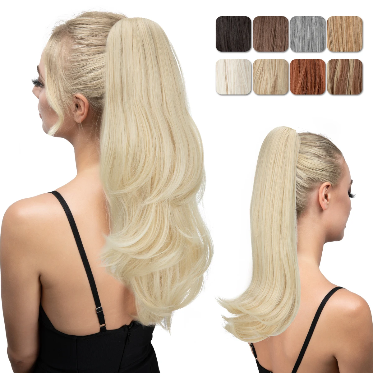 SARLA-Synthetic-Claw-Clip-In-Ponytail-Hair-Extensions-Long-Hairpiece ...