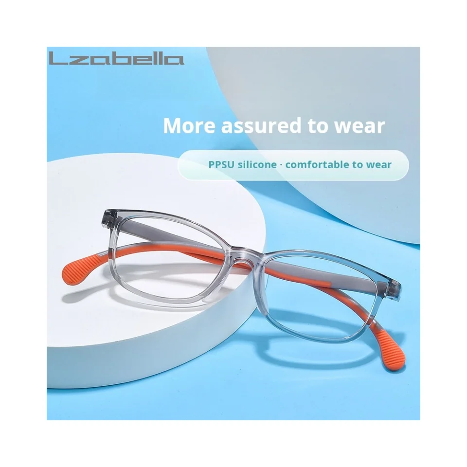 Teenagers Kids Frames Flexible Square Eyeglasses Ultralight Eyewear ...